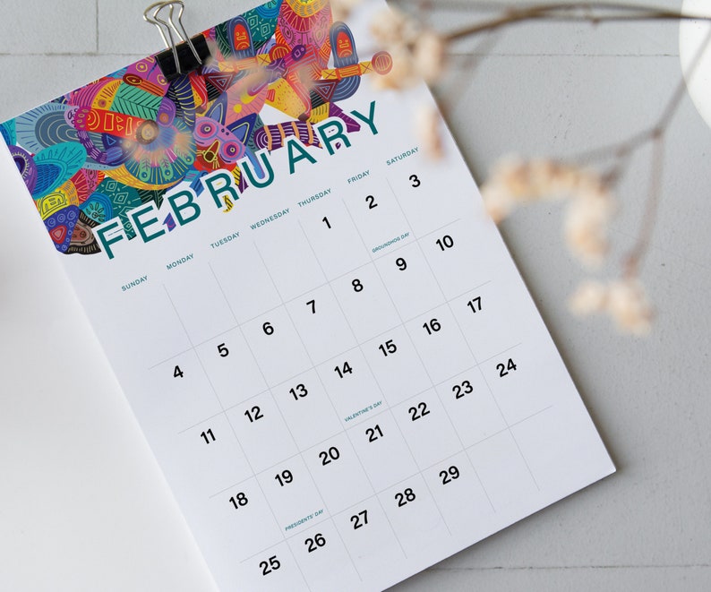 Calendar and Planner With Weekly, Monthly, and Future Log, Digital and ...