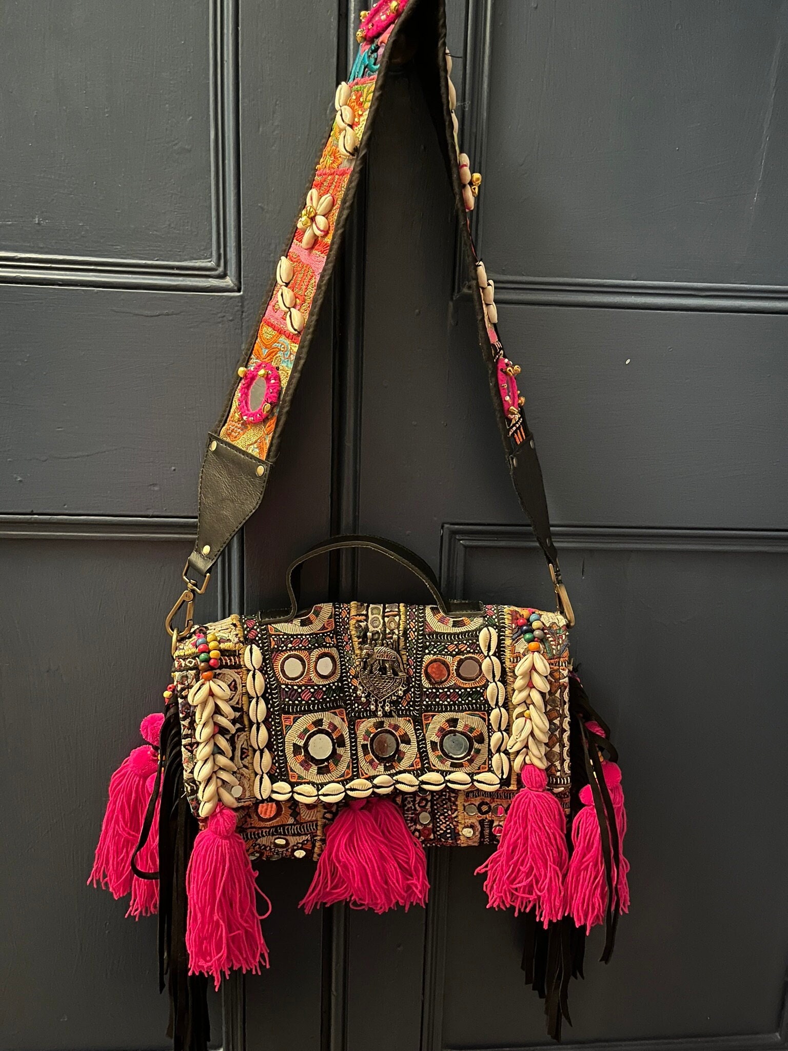 Indian Handmade Shoulder Sling Handbag unique Boho Bohemian Crossbody ...