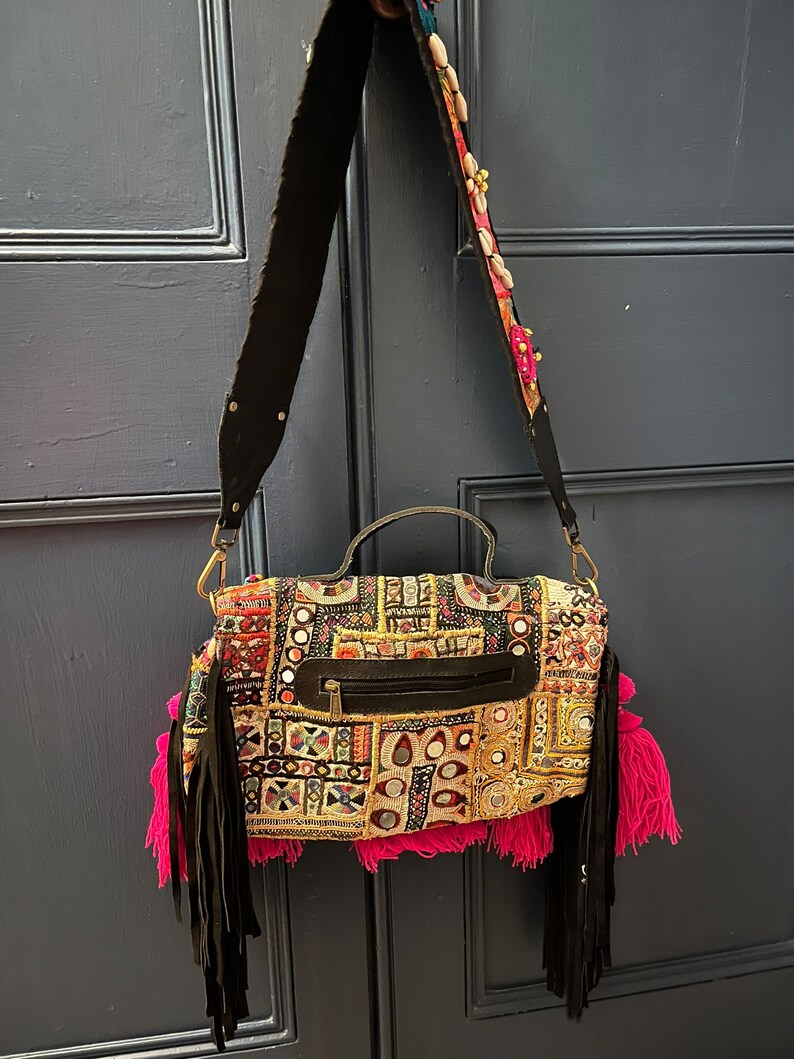 Indian Handmade Shoulder Sling Handbag unique Boho Bohemian Crossbody ...