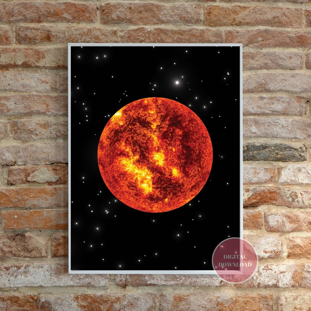 Sun Poster, Sun Print, Sun Poster, Planets, Sun, Wall Decor - Etsy