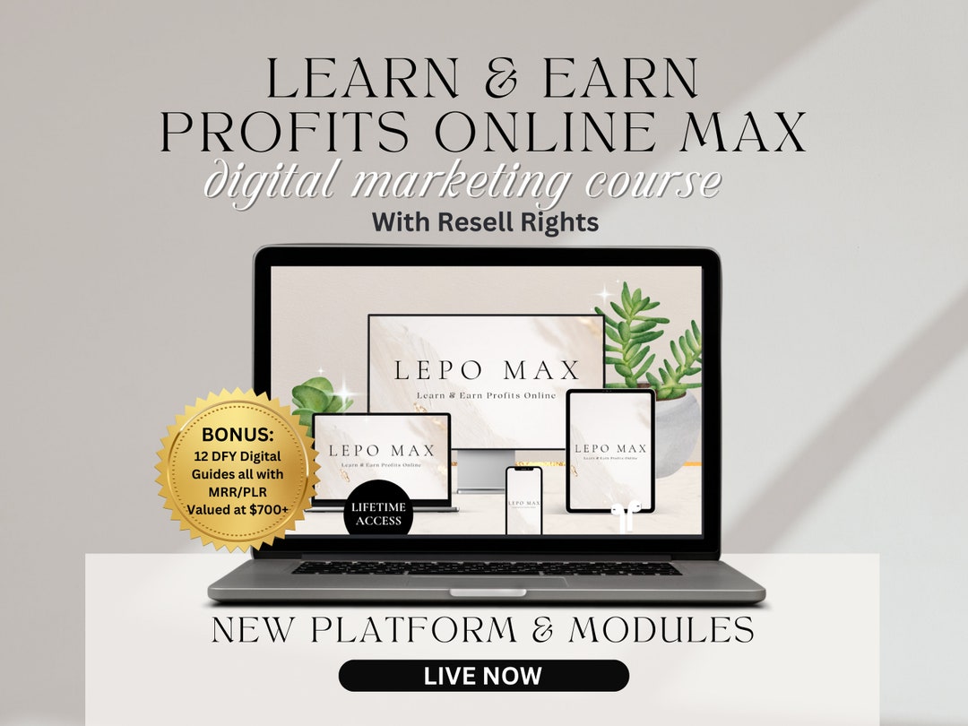 LEPO MAX Digital Marketing Course W/rr 12 Bonus Digital Marketing ...
