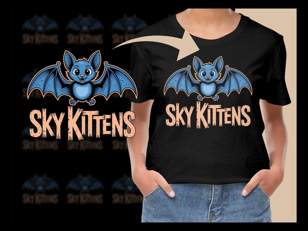 Sky Kittens Bat PNG, Free Commercial Use, Instant Download - Etsy