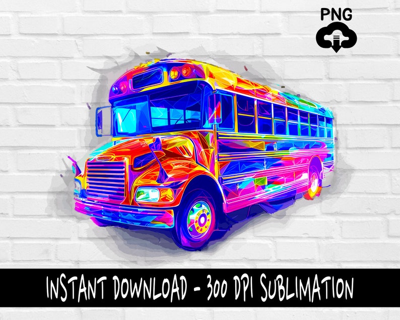 School Bus PNG, School Bus PNG for Shirt, Tumbler, Mugs and More ...