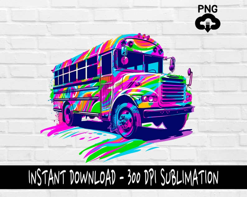 School Bus PNG, School Bus PNG for Shirt, Tumbler, Mugs and More ...