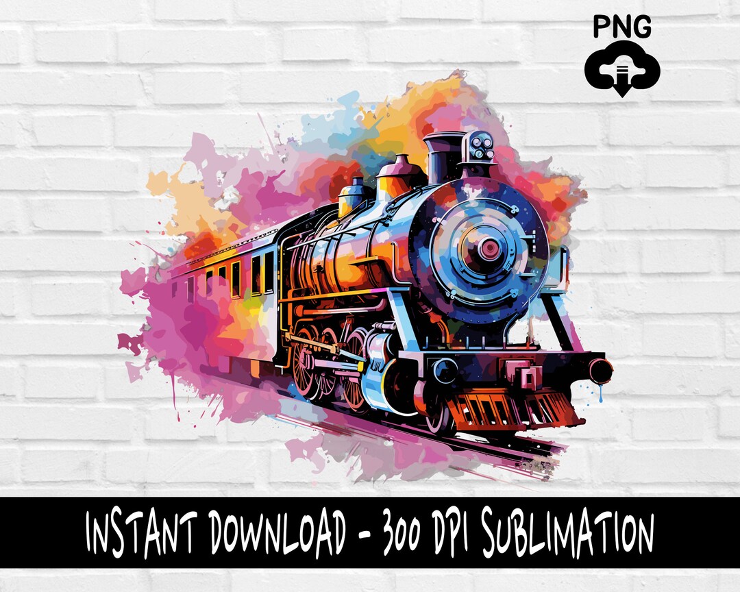 Locomotive PNG, Locomotive PNG for Shirt, Tumbler, Mugs and More ...