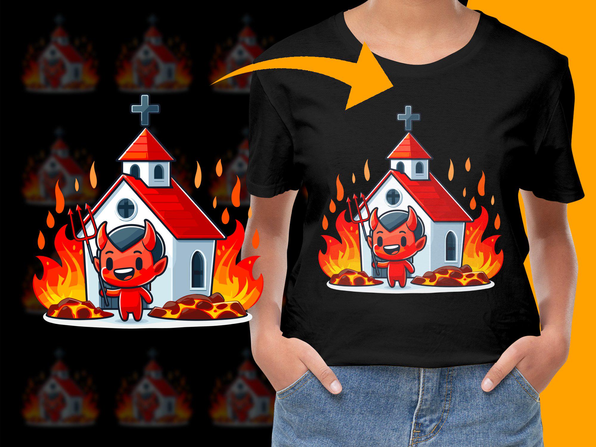 Cute Devil PNG, Cartoon Character, Digital Clipart, Kawaii Art, Procreate Illustration, Red ...