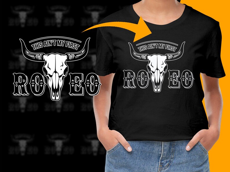 Rodeo Skull PNG, This Ain't My First Rodeo, Western Theme Digital ...