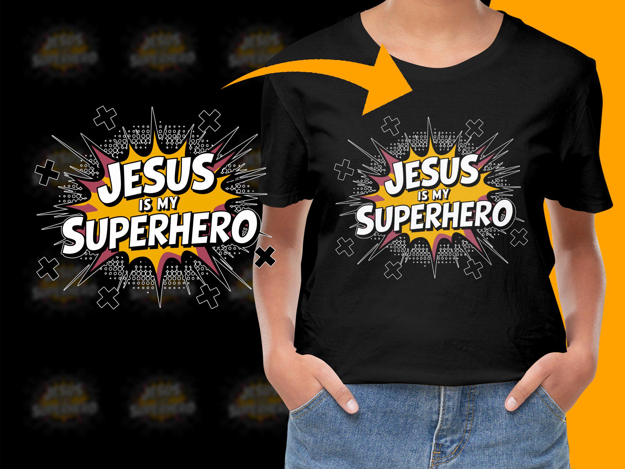 Jesus is My Superhero PNG, Christian Inspiration, Faith Quote ...