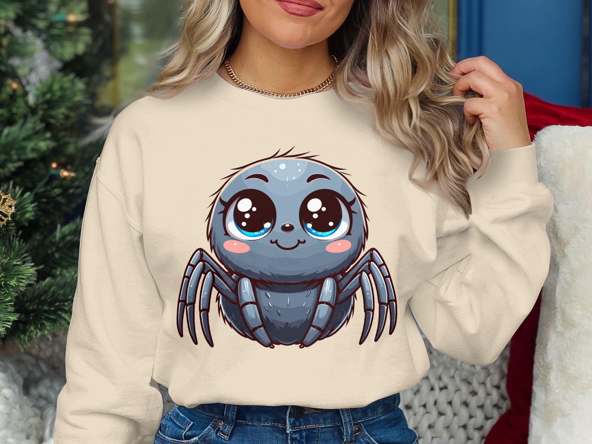 Cute Spider PNG, Digital Download, Cartoon Spider Art, Kawaii Spider ...