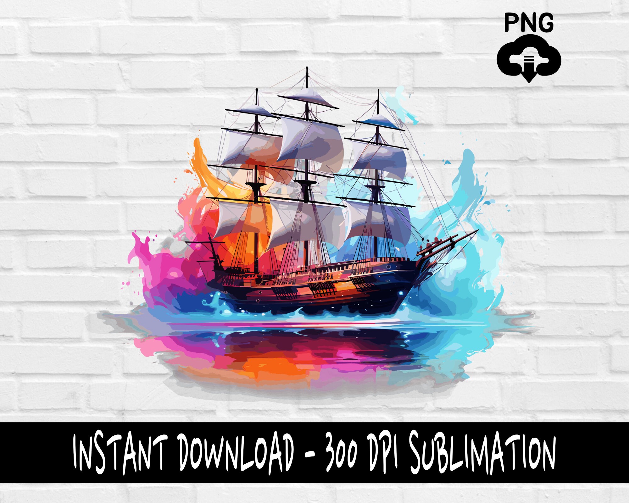 Ship PNG, Ship PNG for Shirt, Tumbler, Mugs and More, Instant Download ...