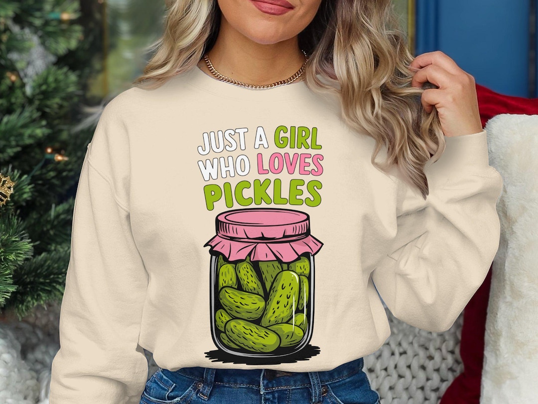 Girl Who Loves Pickles PNG, Cute Pickle Jar Art, Funny Pickle Lover ...