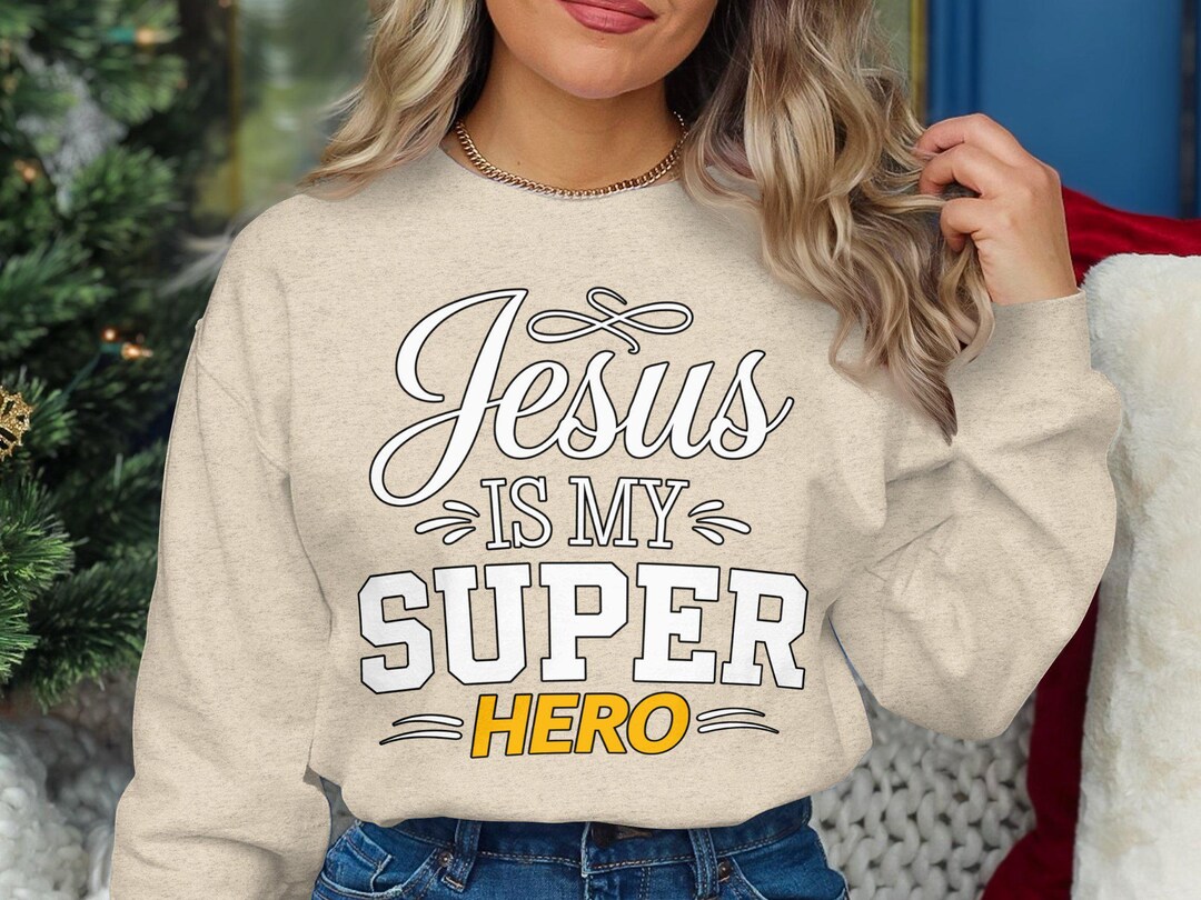 Jesus is My Super Hero PNG, Jesus Quote, Religious Wall Art, Christian ...