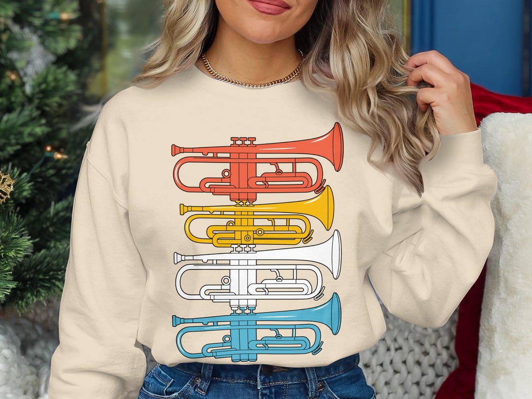 Trumpet PNG, Musical Instrument Clipart, Colorful Trumpet Art, Brass ...