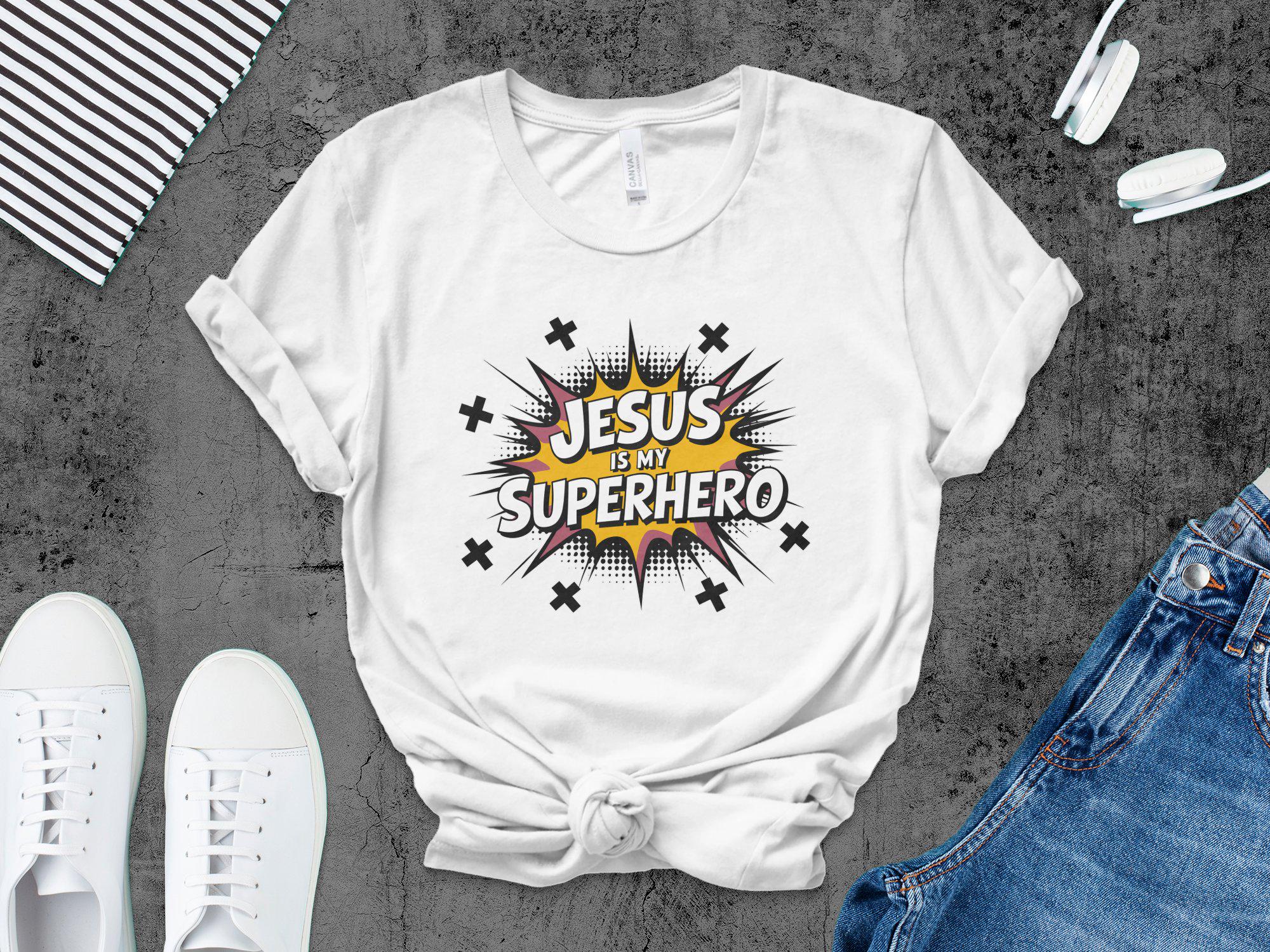Jesus is My Superhero PNG, Christian Inspiration, Faith Quote ...