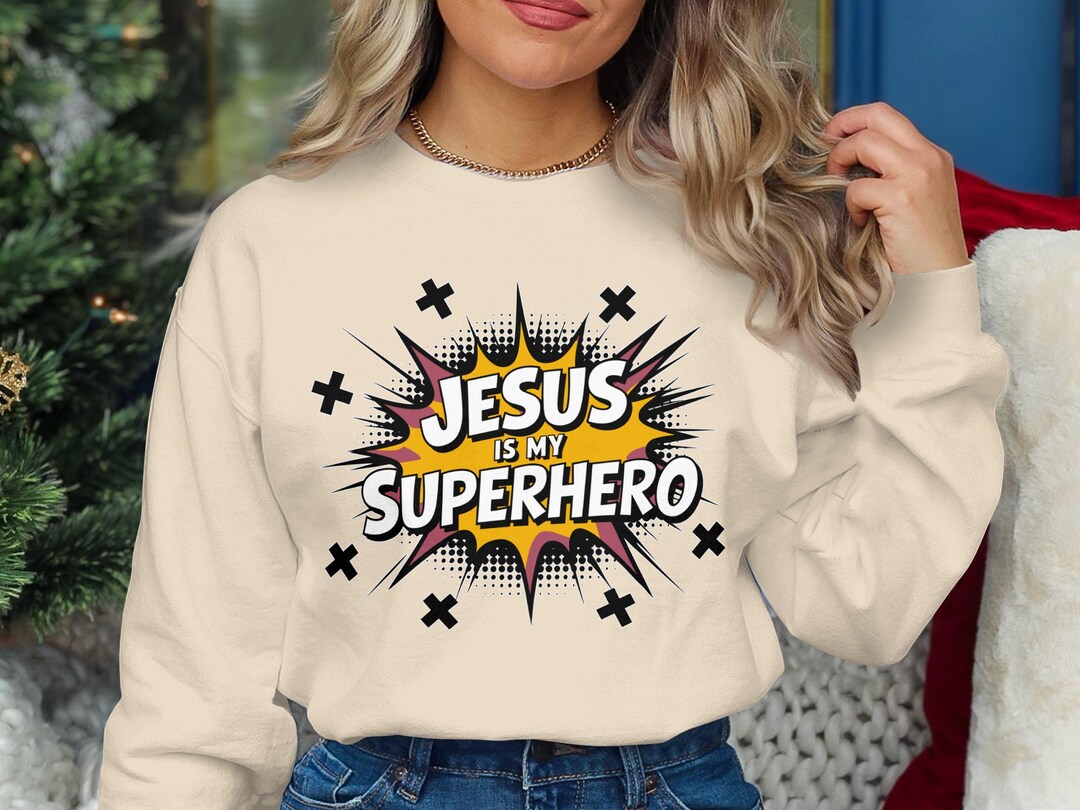 Jesus is My Superhero PNG, Christian Inspiration, Faith Quote ...