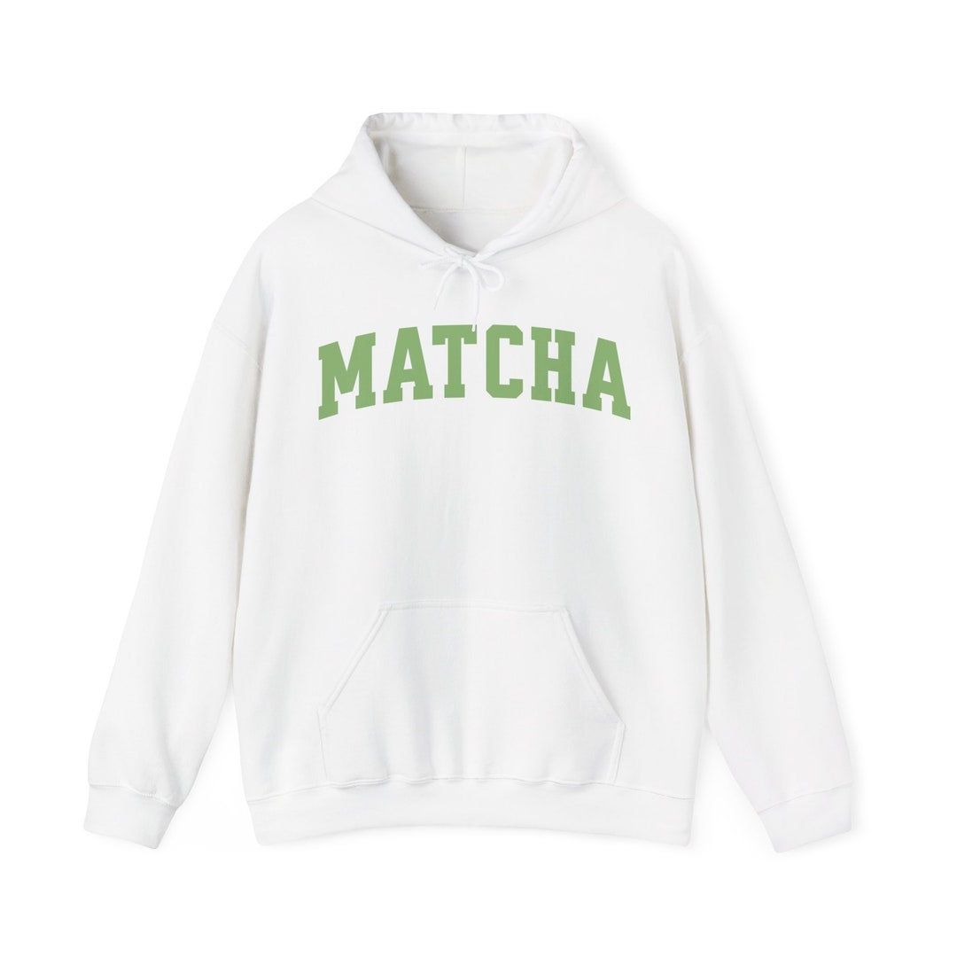 Matcha Varsity Hoodie Matcha Green Tea Hooded Sweatshirt Matcha Lover ...