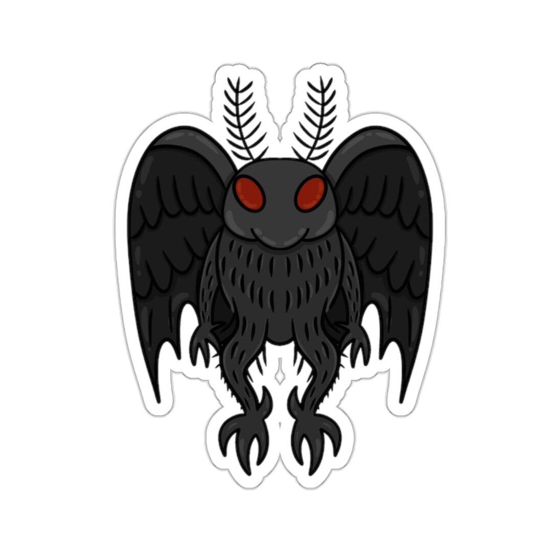Mothman Sticker Cryptid Sticker Laptop Sticker - Etsy
