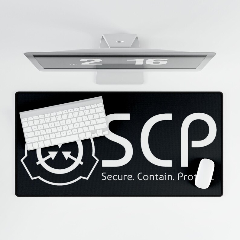 SCP Foundation Desk Mat SCP Gaming Desk Mat Gift for Gamer Scp Gift Shy ...