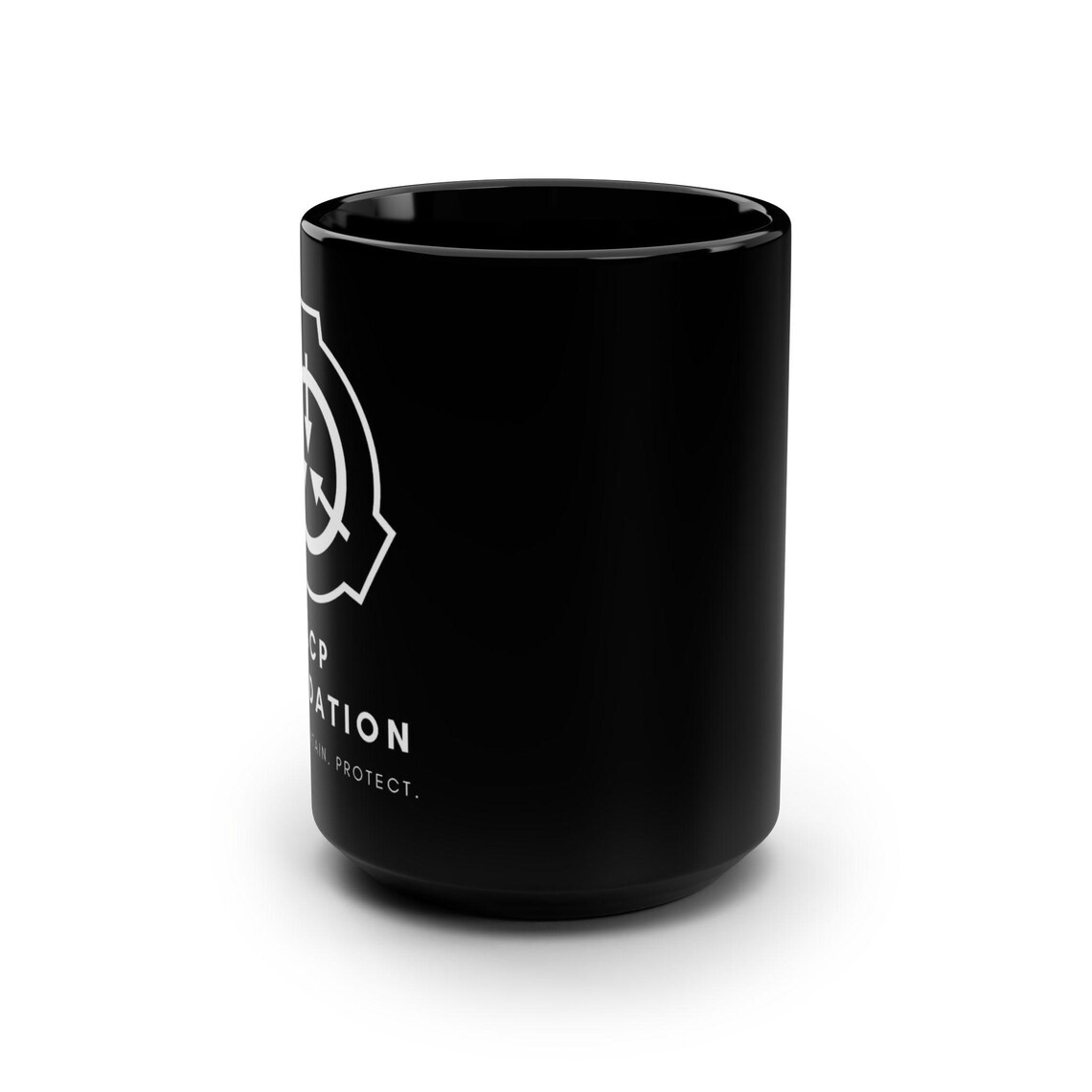 SCP Foundation Black Mug 15oz SCP Gift Shy Guy Gift Plague Doctor Gift ...