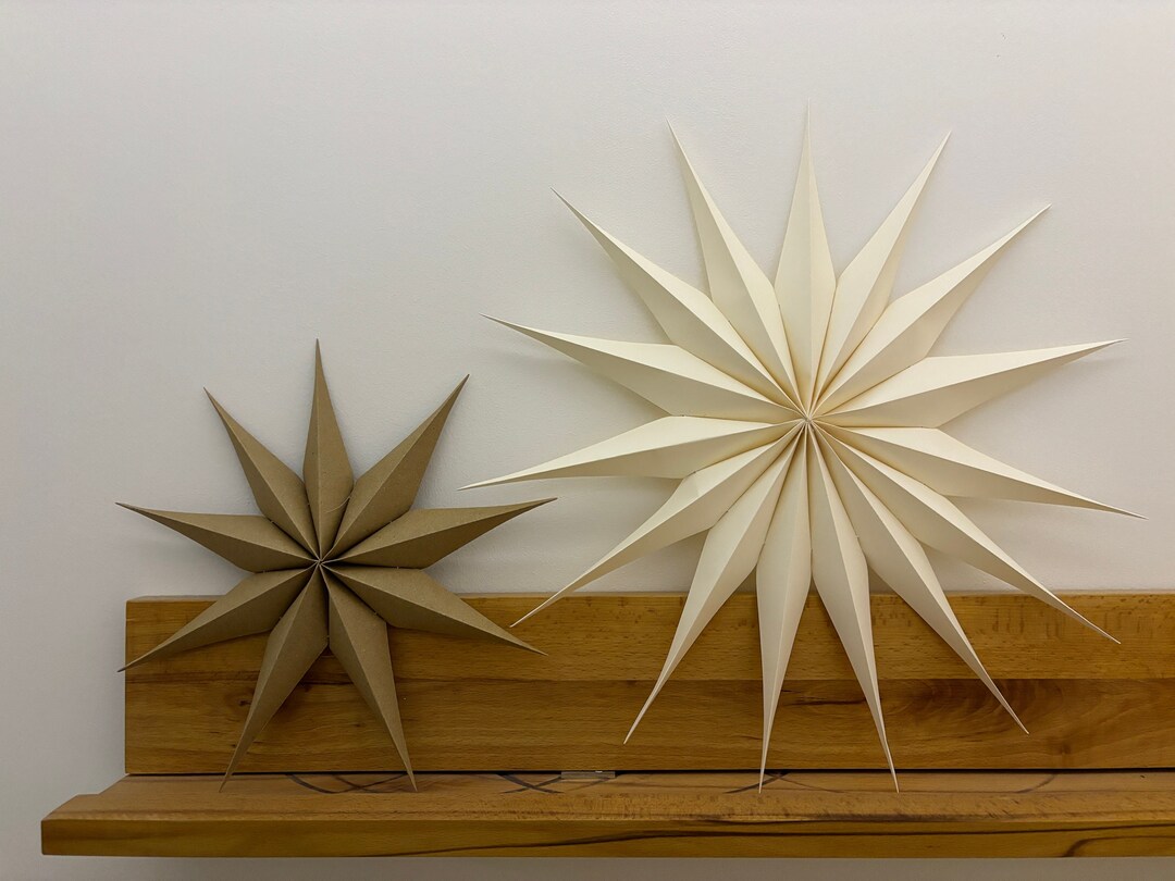 Large Paper Star Star Made of Construction Paper Poinsettia Elegant and ...