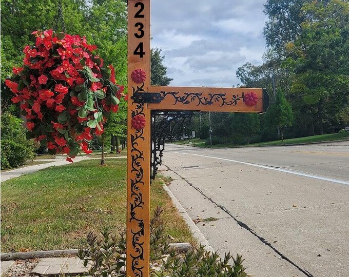 Custom Victorian Cedar Mailbox Post - Etsy