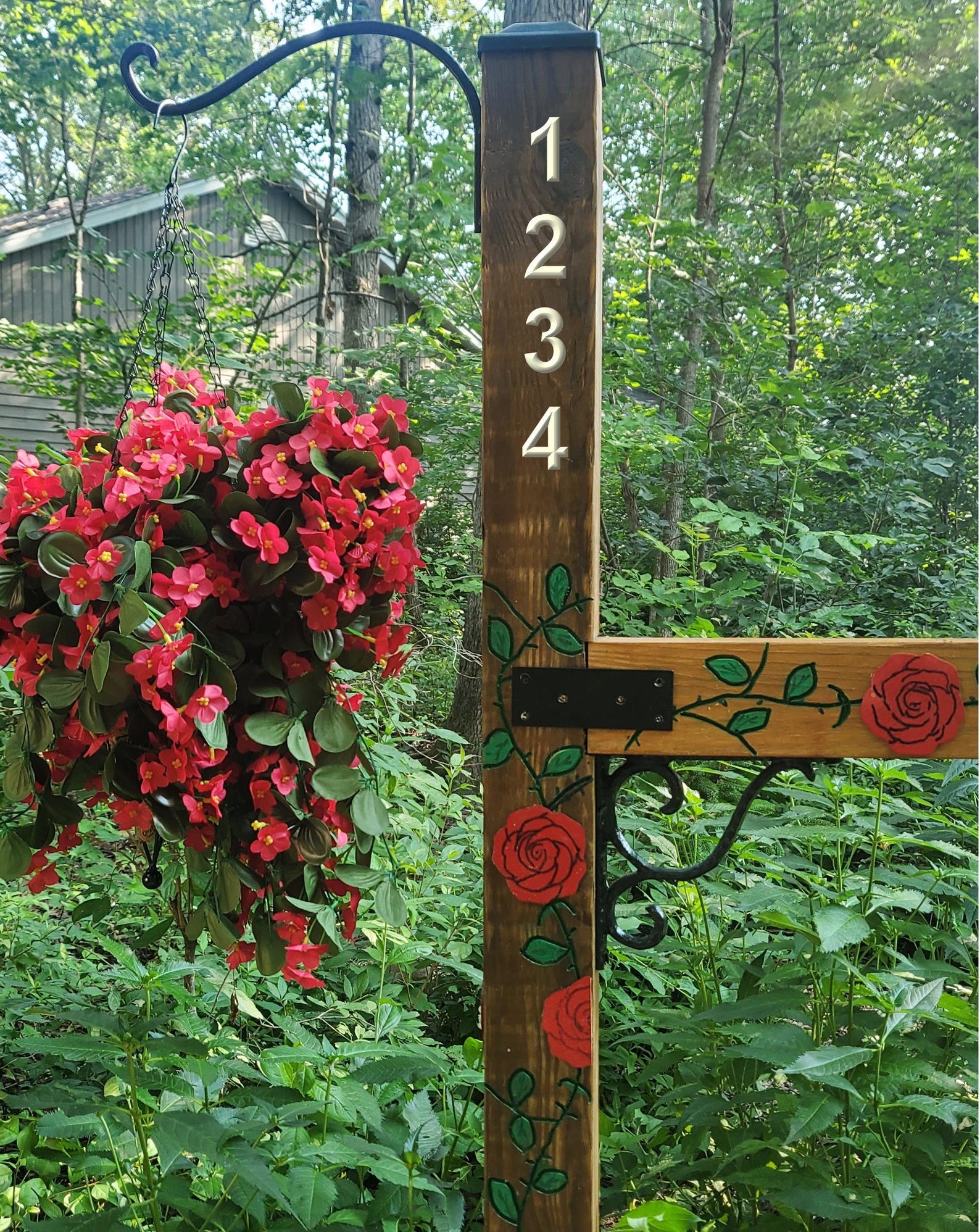 Custom Cedar-tone Mailbox Post - Etsy