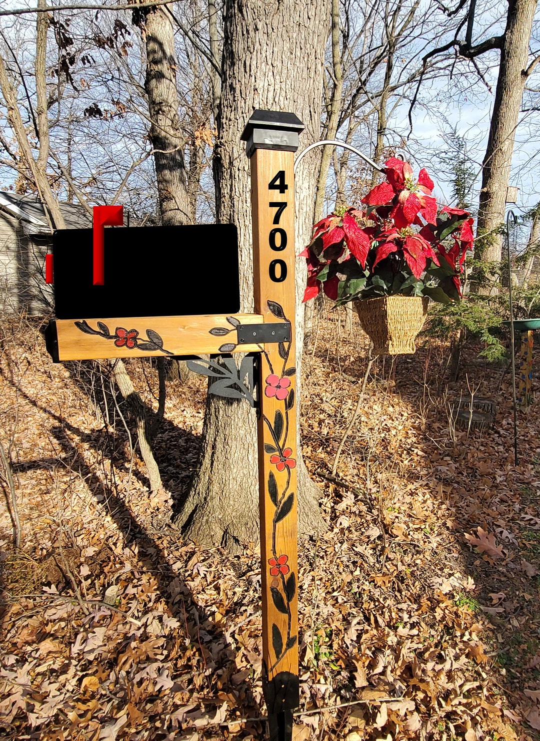 Custom Cedar Mailbox Post - Etsy