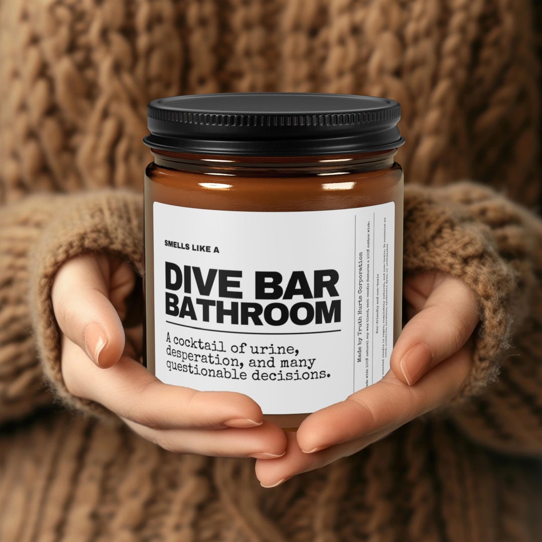 Smells Like A Dive Bar Bathroom Wild Nights Candle, Gag Gift for Party ...