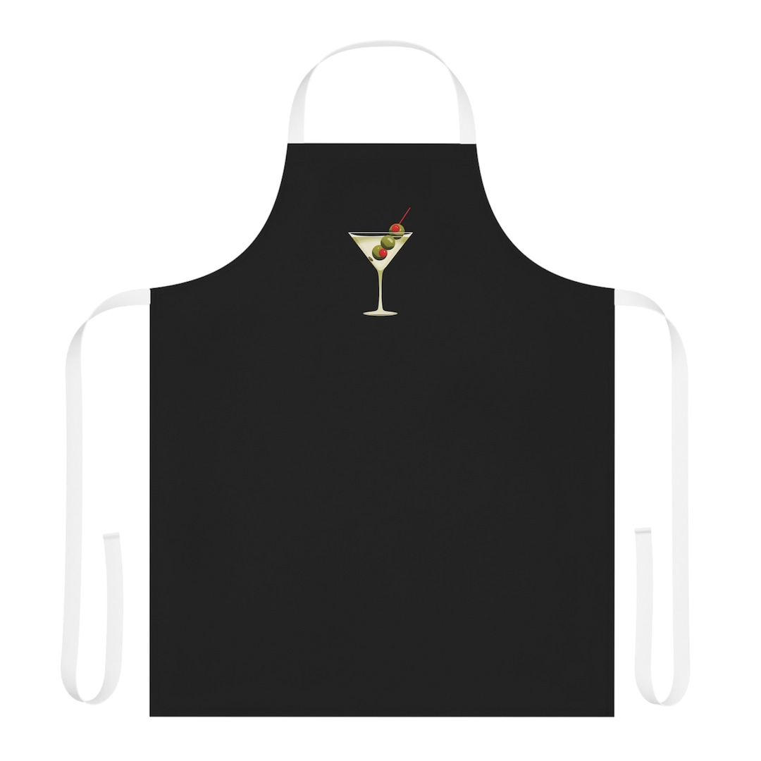 Bartender Apron Classic Martini Design - Etsy