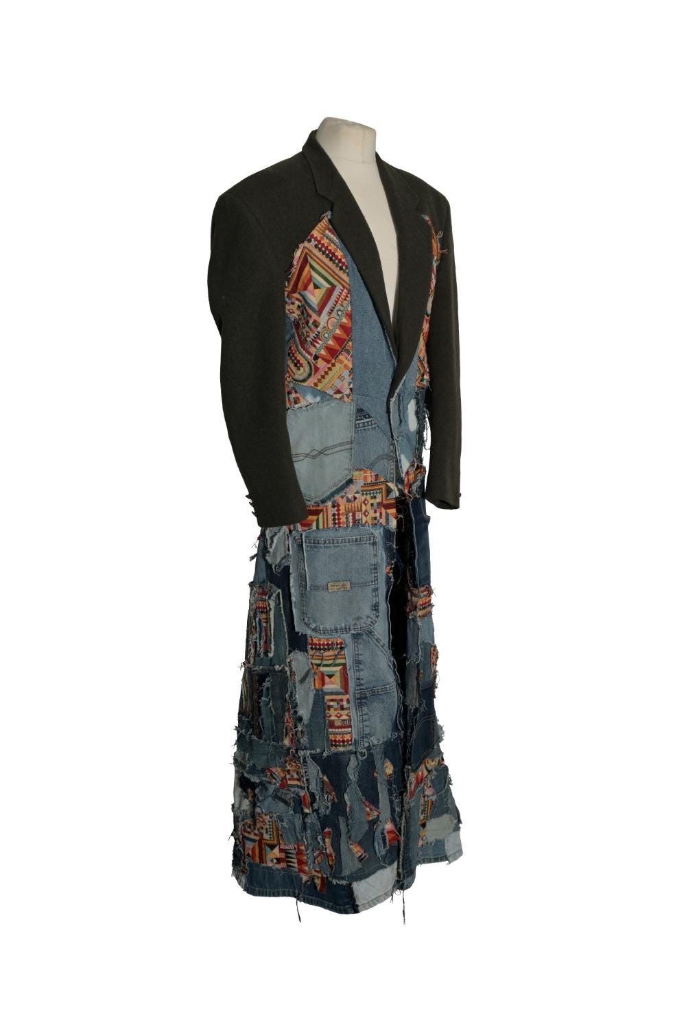 Upcycled Corset Denim Coat - Etsy