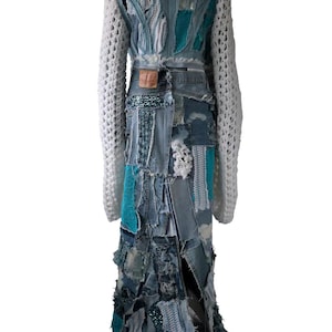 Upcycled Detachable Patchwork Denim Coat - Etsy