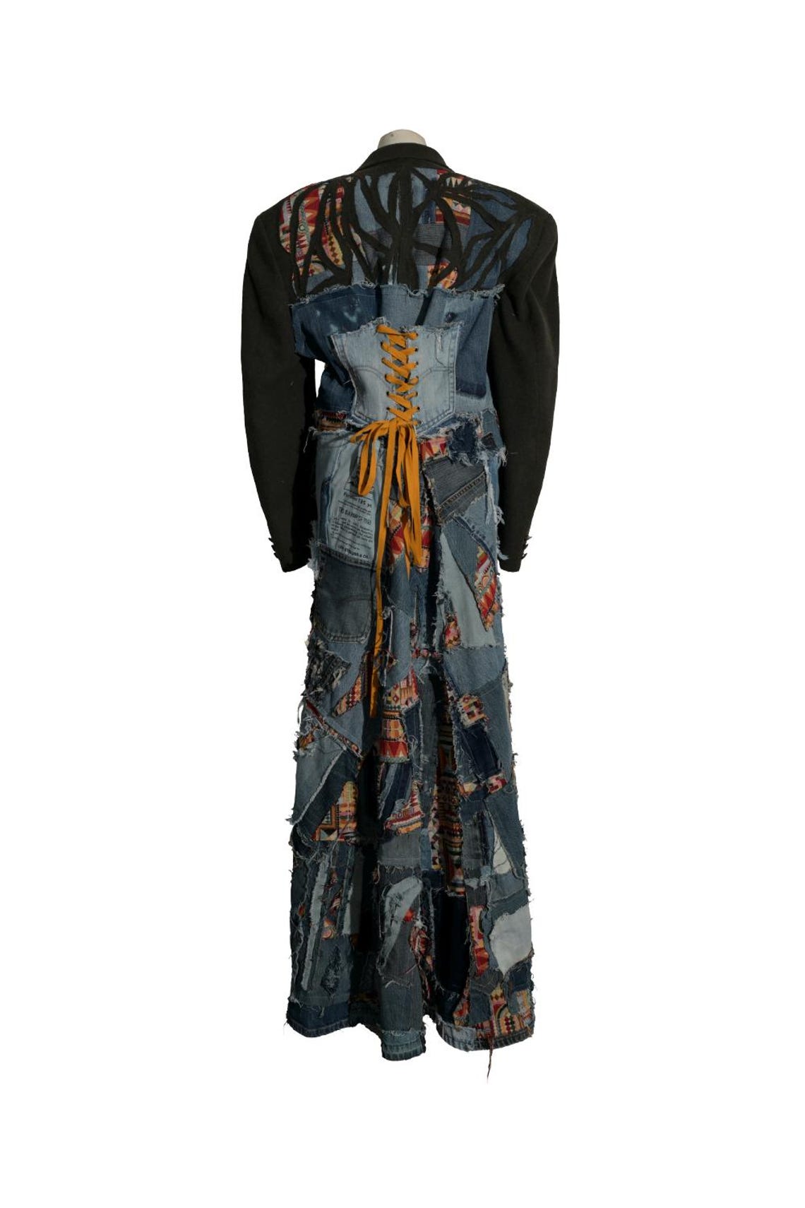 Upcycled Corset Denim Coat - Etsy