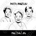 Maya Angelou / Black History Month Historical Figures / Black History ...
