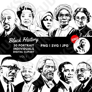Black History Collage of Famous People - Etsy