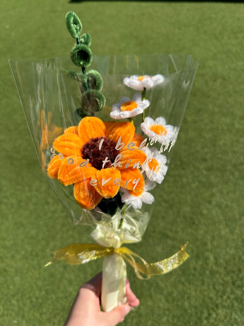 Sunflowers Pipe Cleaner Handmade Flowers anniversarybirthdaygirlfriend ...