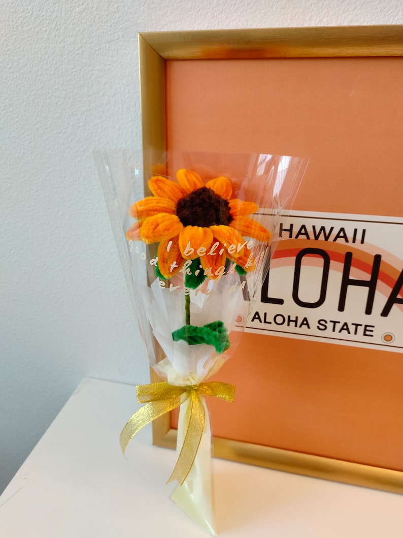Sunflowers Pipe Cleaner Handmade Flowers anniversarybirthdaygirlfriend ...