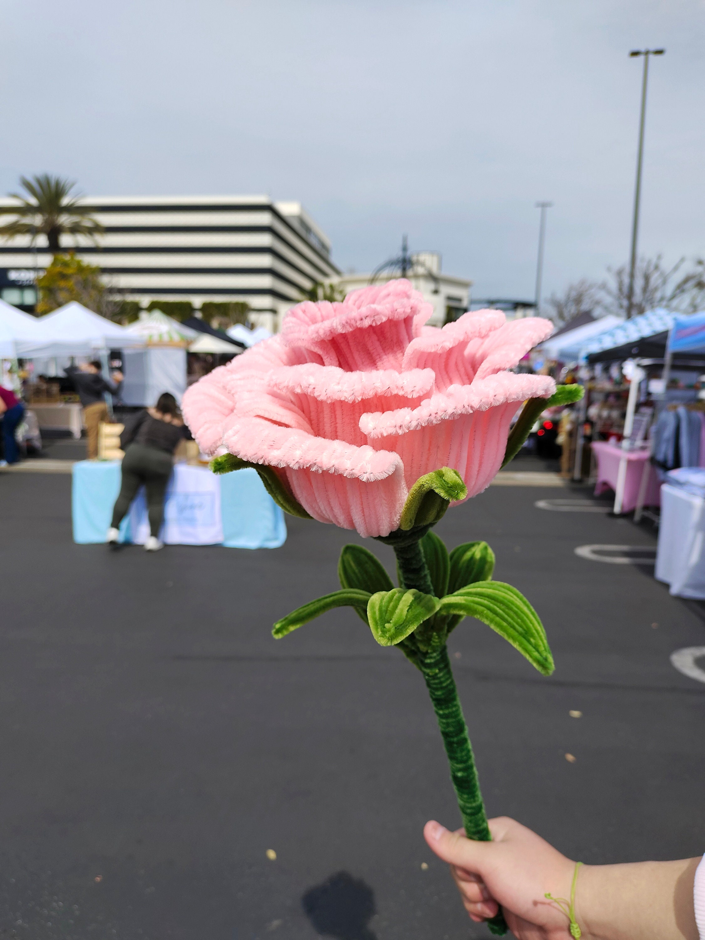 Gigantic Rose Pipe Cleaner Handmade Artificial Ornament - Etsy