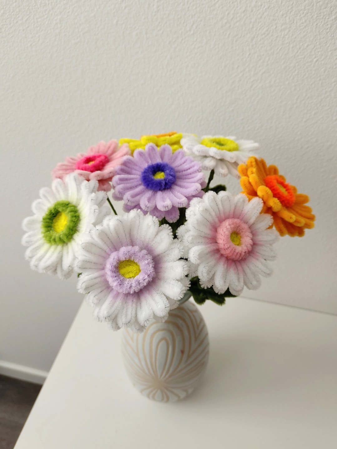 Barberton Daisy Pipe Cleaner Handmade Flowers |anniversary|birthday ...
