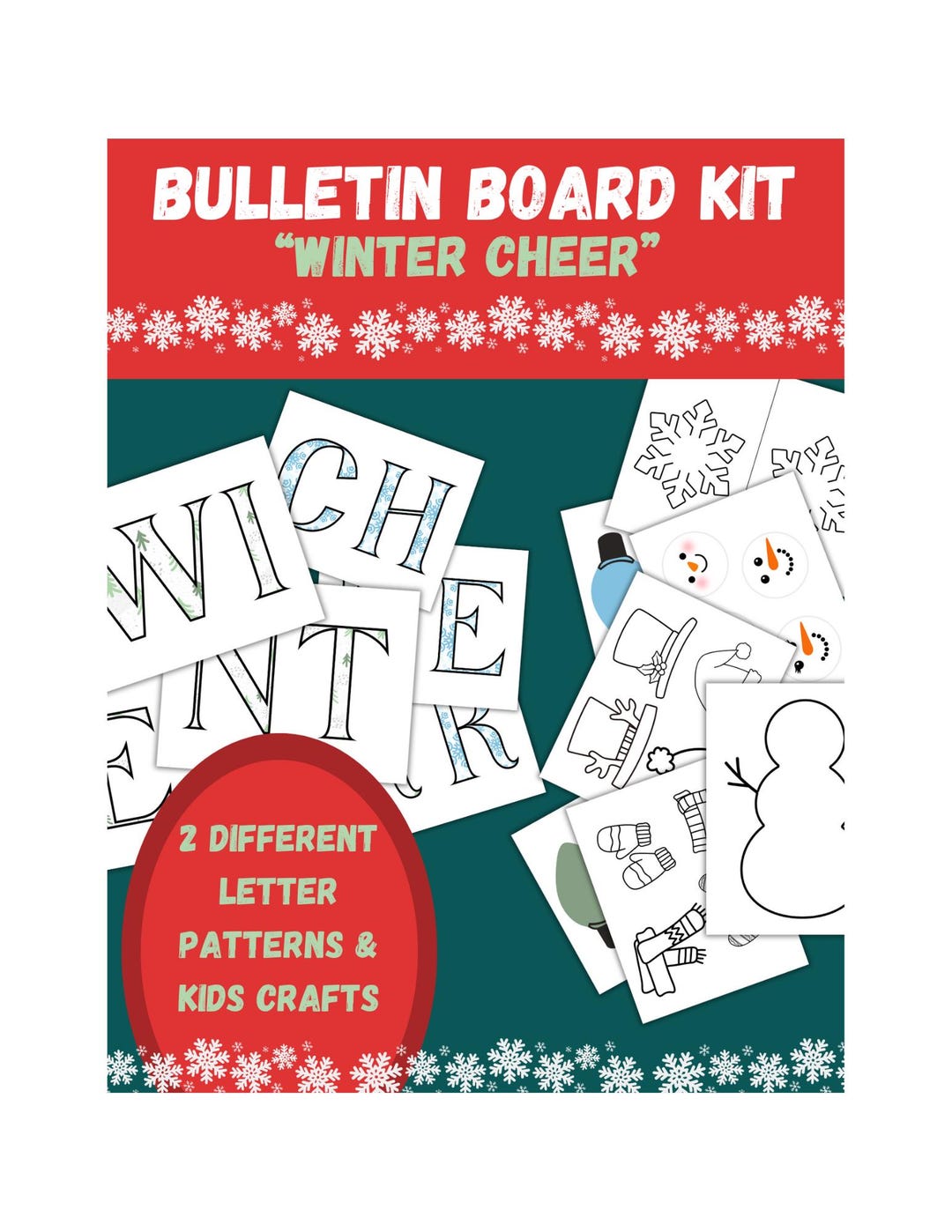 Bulletin Board Kit | Winter Themed | Kids Crafts | Teacher Resource ...