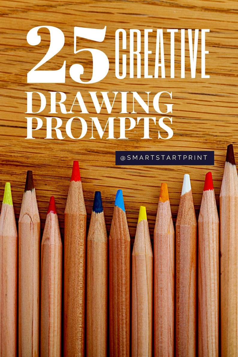 Screen-free Art Activities: Drawing Prompt Worksheets for Kids (PDF) - Etsy