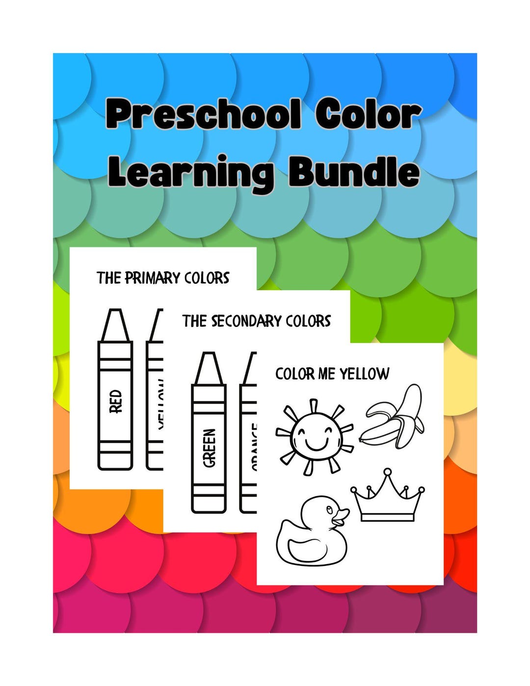 Color Learning Worksheets, Primary and Secondary Colors, Homeschool ...