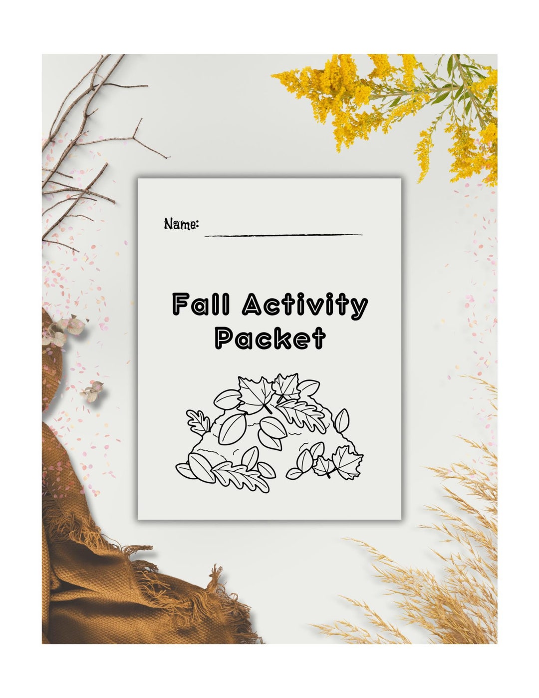 Fall Activity Worksheets | Prek and Kindergarten | Homeschool ...