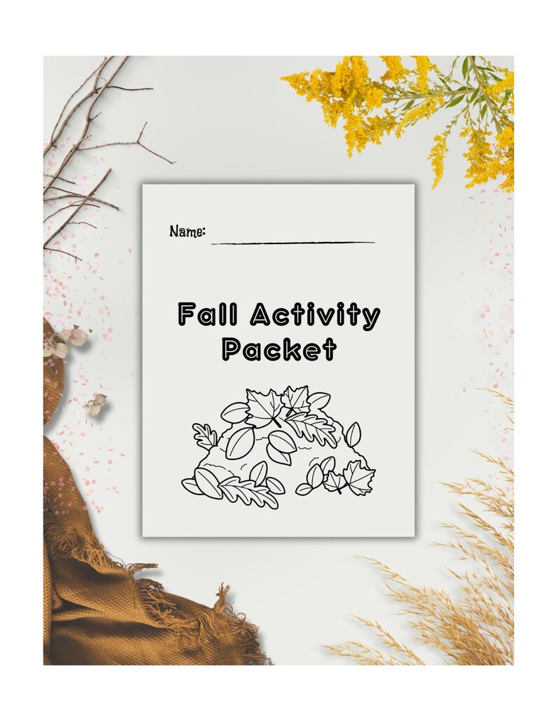 Fall Activity Worksheets: Prek-kindergarten Learning, Coloring Pages ...