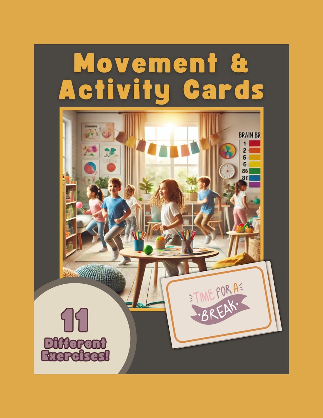 Movement and Activity Cards | Brain Break Exercises| SEL | Digital ...
