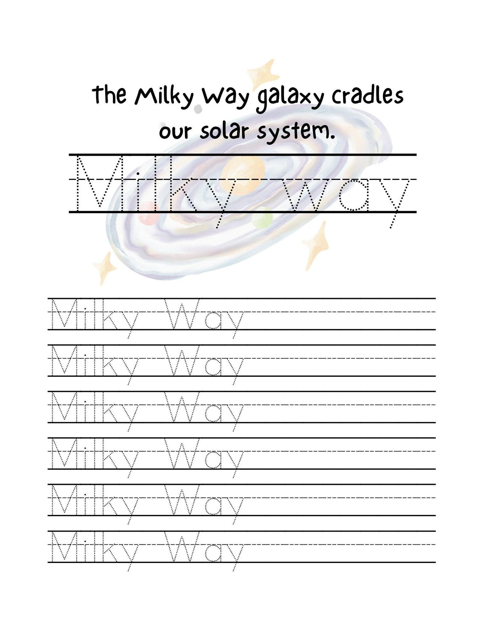 Solar System Worksheet, Astronomy for Kids, Planet Fact Sheet, STEM ...