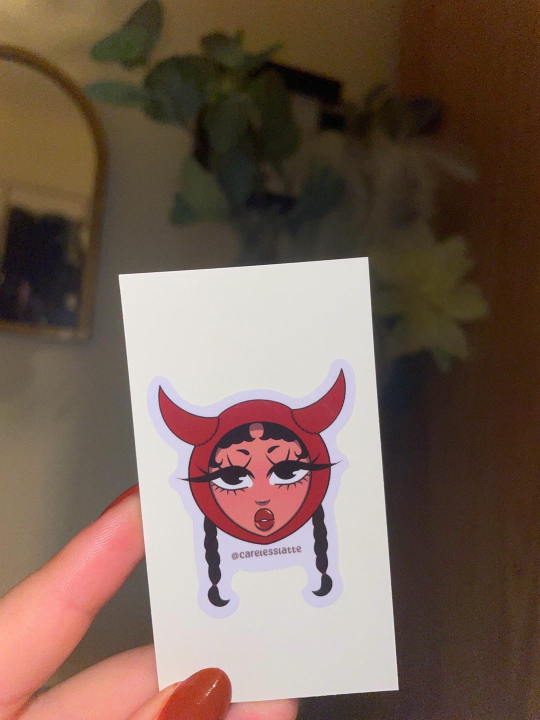 Devil Girl Sticker - Etsy