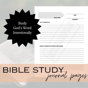 Bible Study Printable | Bible Digital Download | Bible Study Pages ...
