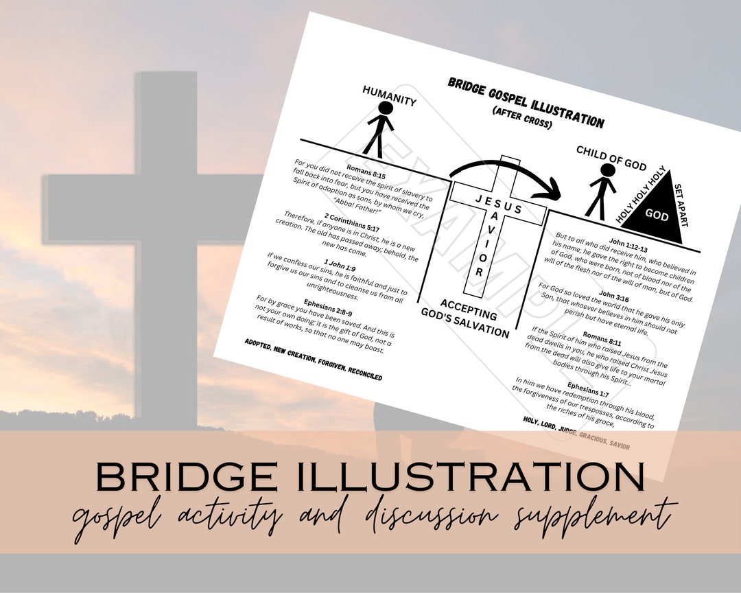 Bridge Gospel Illustration Printable | Gospel Illustration Digital ...