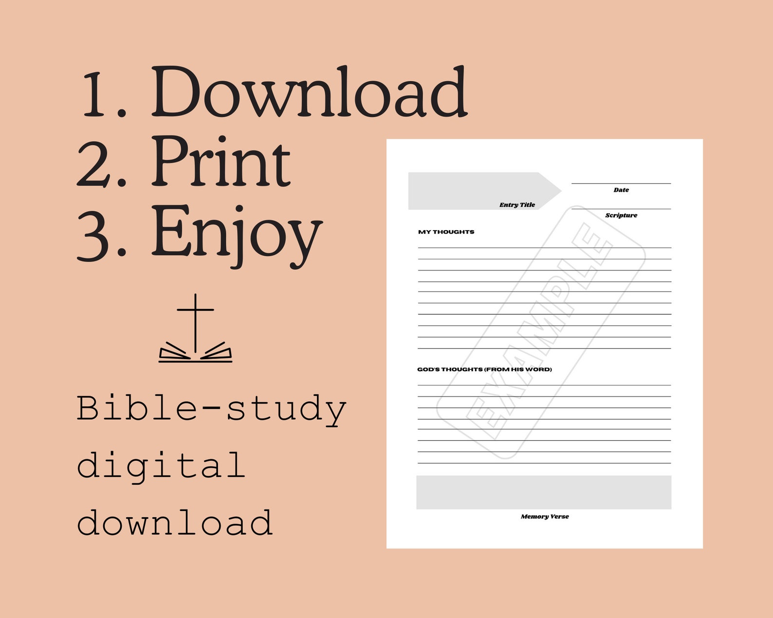 Bible Study Printable Bible Digital Download Bible Study Pages Bible ...