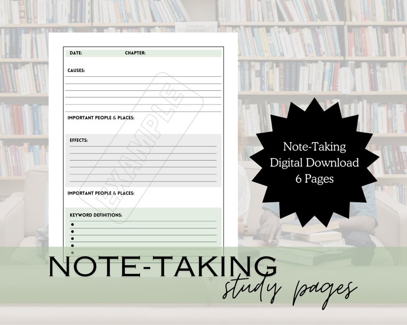 Digital Notes | Notes Printable | Digital Note Sheets | College Notes ...